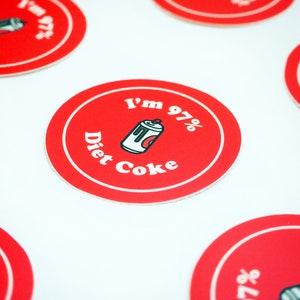 Diet Coke Gift Pack 2 Vinyl Sticker, 1 Magnet & 1 Pinback Button - Etsy