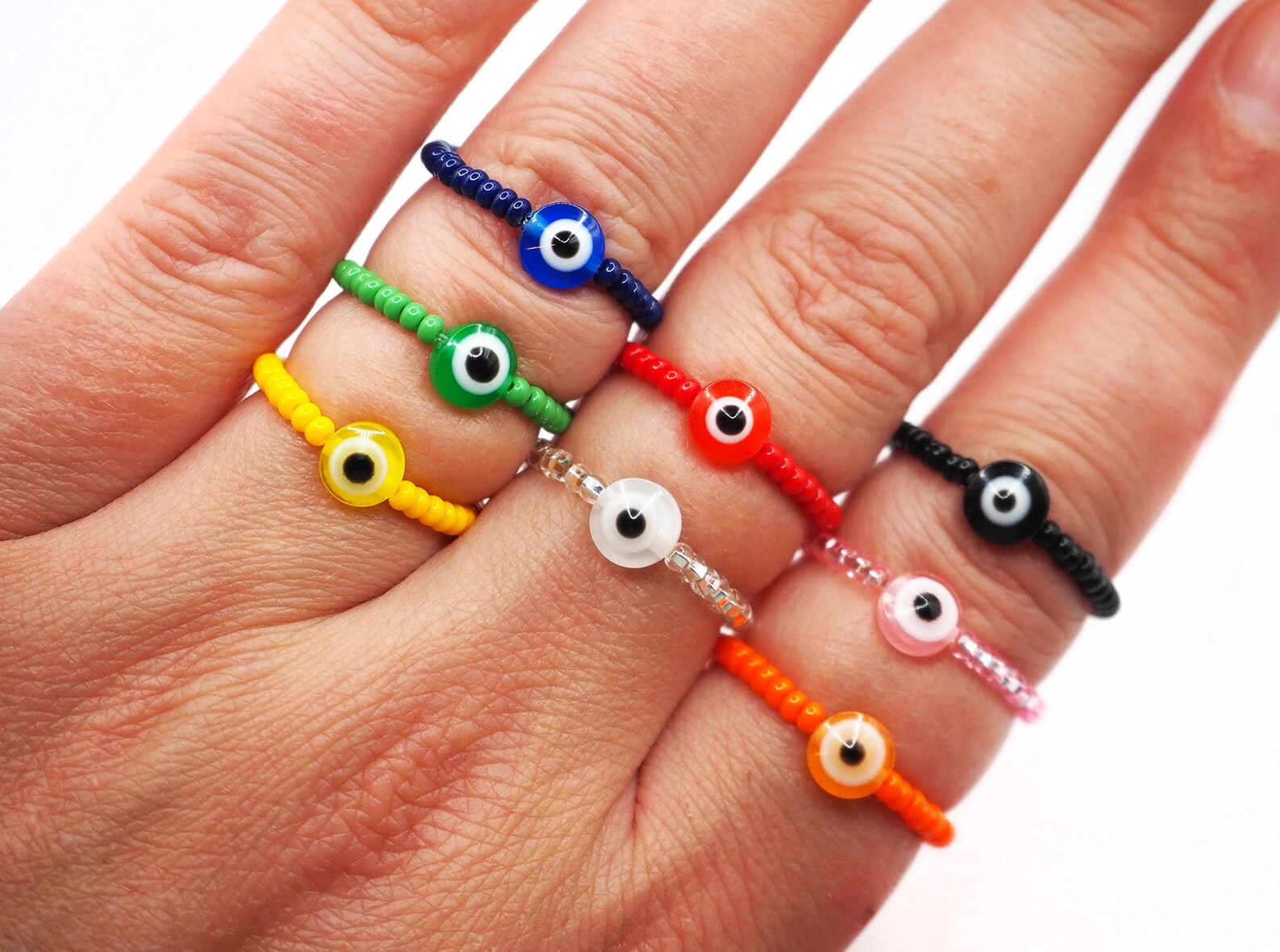 Mini Evil Eye Ring - Etsy