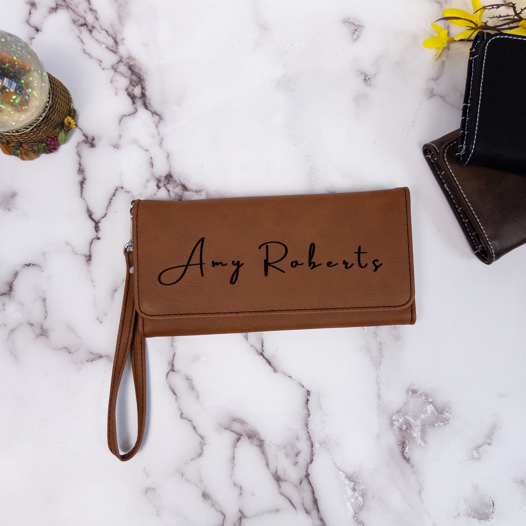 Personalized Women Wallet, Gift for Her, Mothers Day Gift, Engraved ...