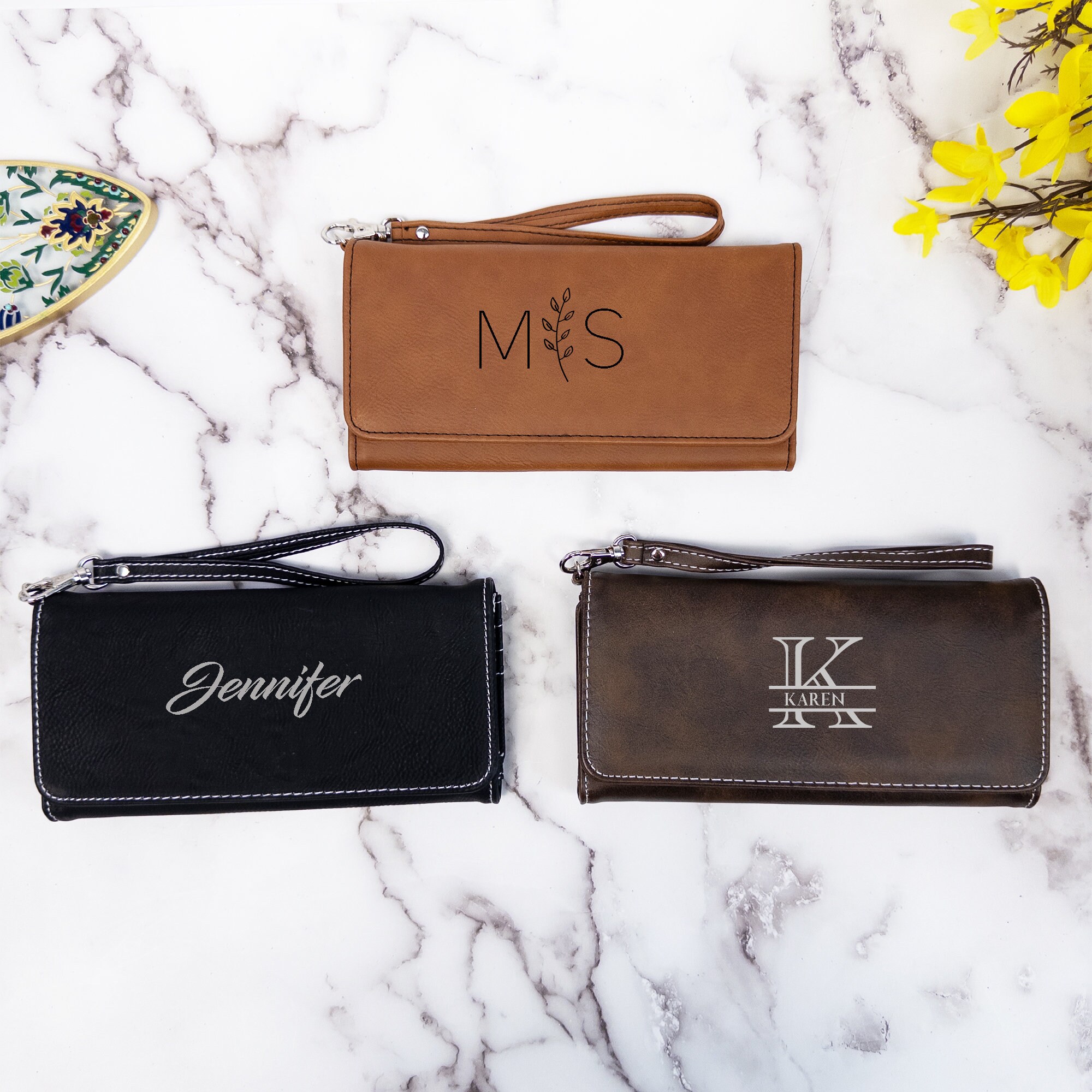 Personalized Women Wallet, Gift for Her, Mothers Day Gift, Engraved ...