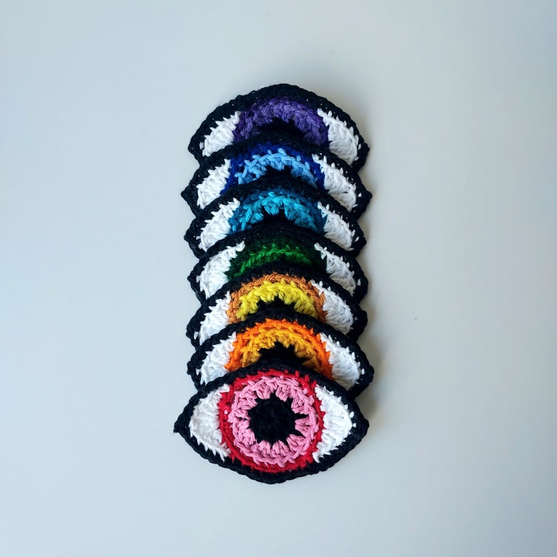 Crochet Eye PATTERN - Third Eye Crochet Applique Patch Pattern - Etsy