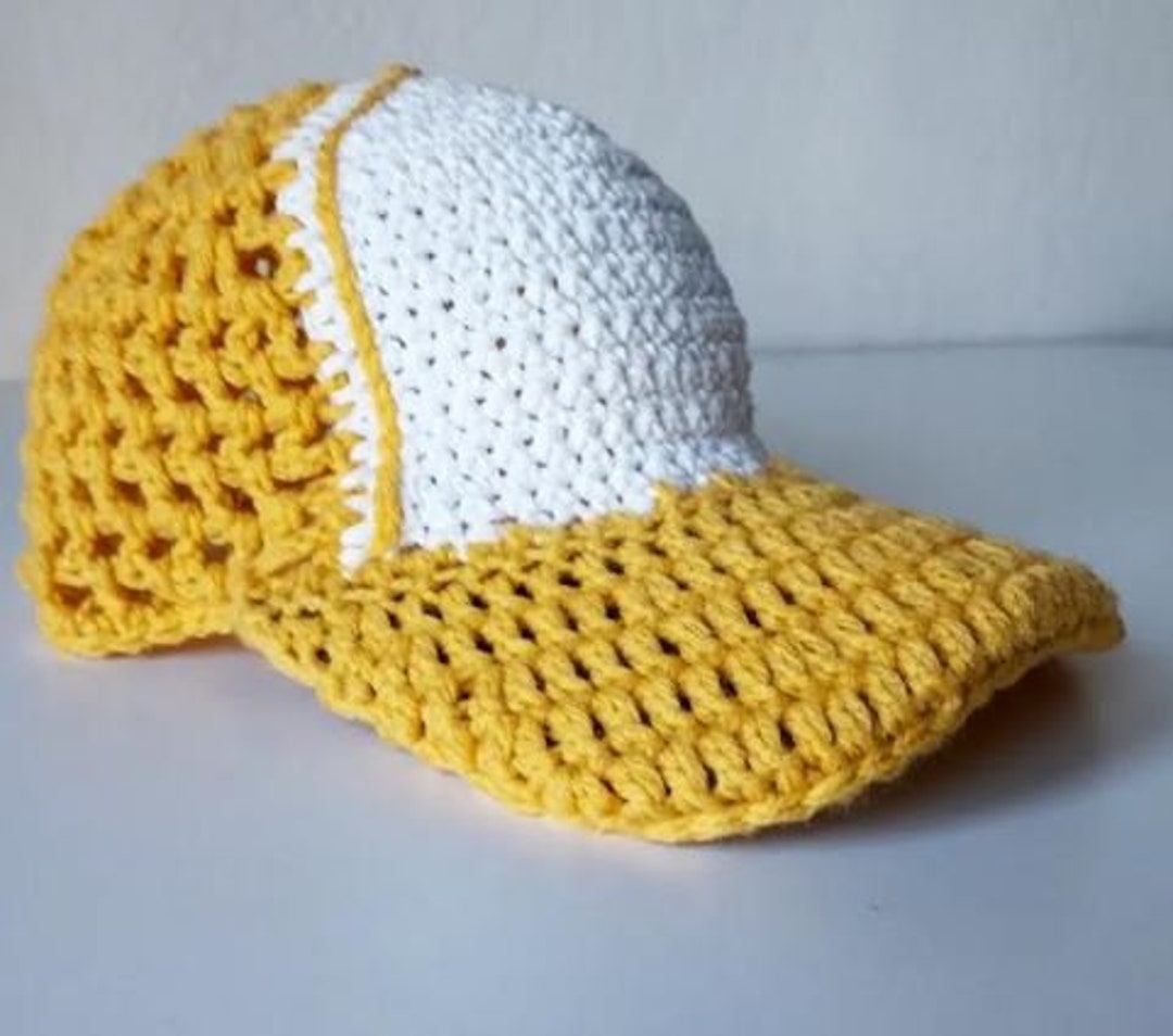 Crochet Trucker Hat Pattern - Baseball Cap Style (PDF Pattern) - Etsy