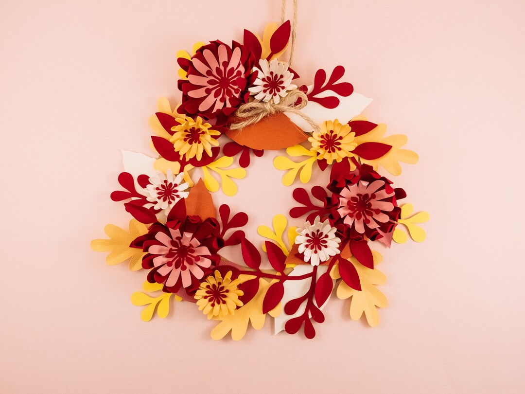 Fall Paper Wreath DIY Craft Kit | Fun for Kids and Adults | Autumn ...