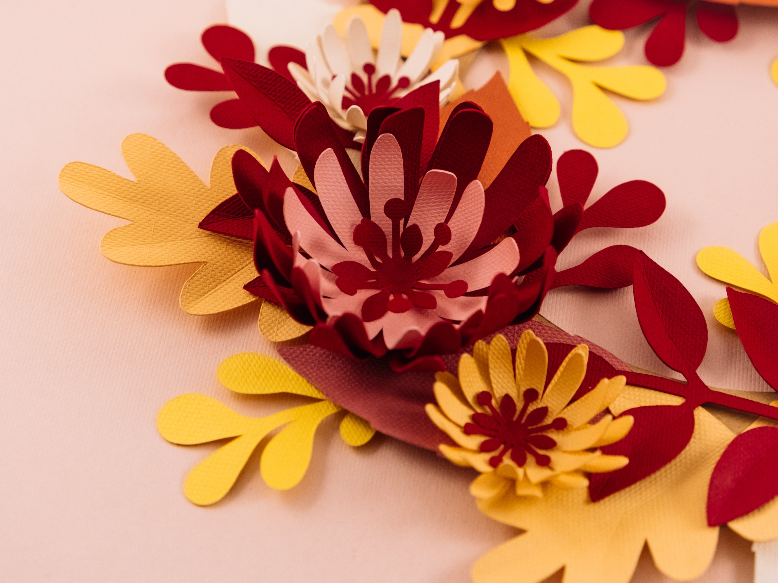 Fall Paper Wreath DIY Craft Kit Fun for Kids and Adults Autumn Decor ...