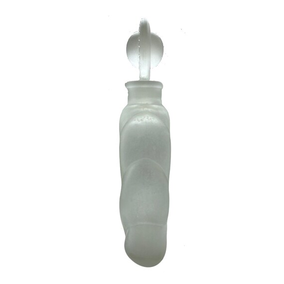 1930s Art Deco French frosted Glass Perfume Bottle St… - Gem