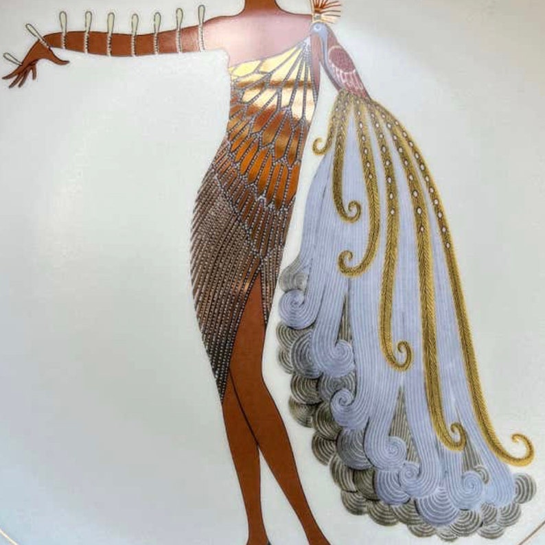 Erté Art Deco Diva II Limited Edition Fine Porcelain Plate. - Etsy