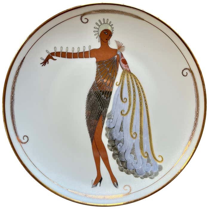 Erté Art Deco Diva II Limited Edition Fine Porcelain Plate. House of ...