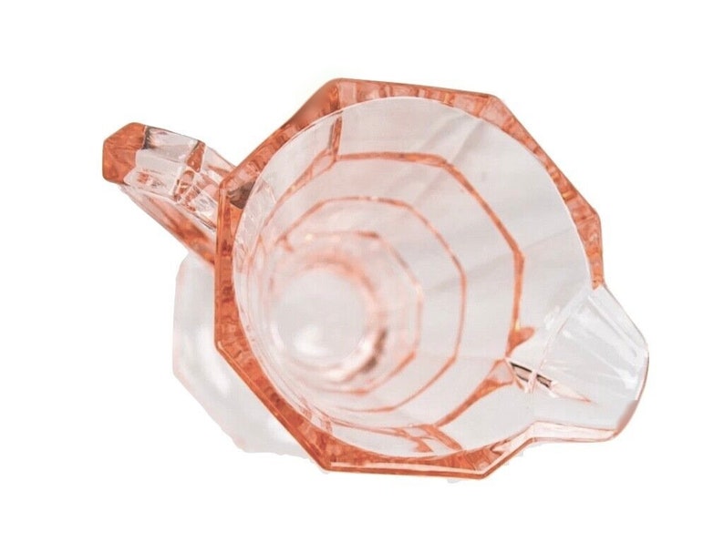 Vintage Art Deco Indiana Glass Tea Room Pink Creamer & Sugar Bowl. - Etsy