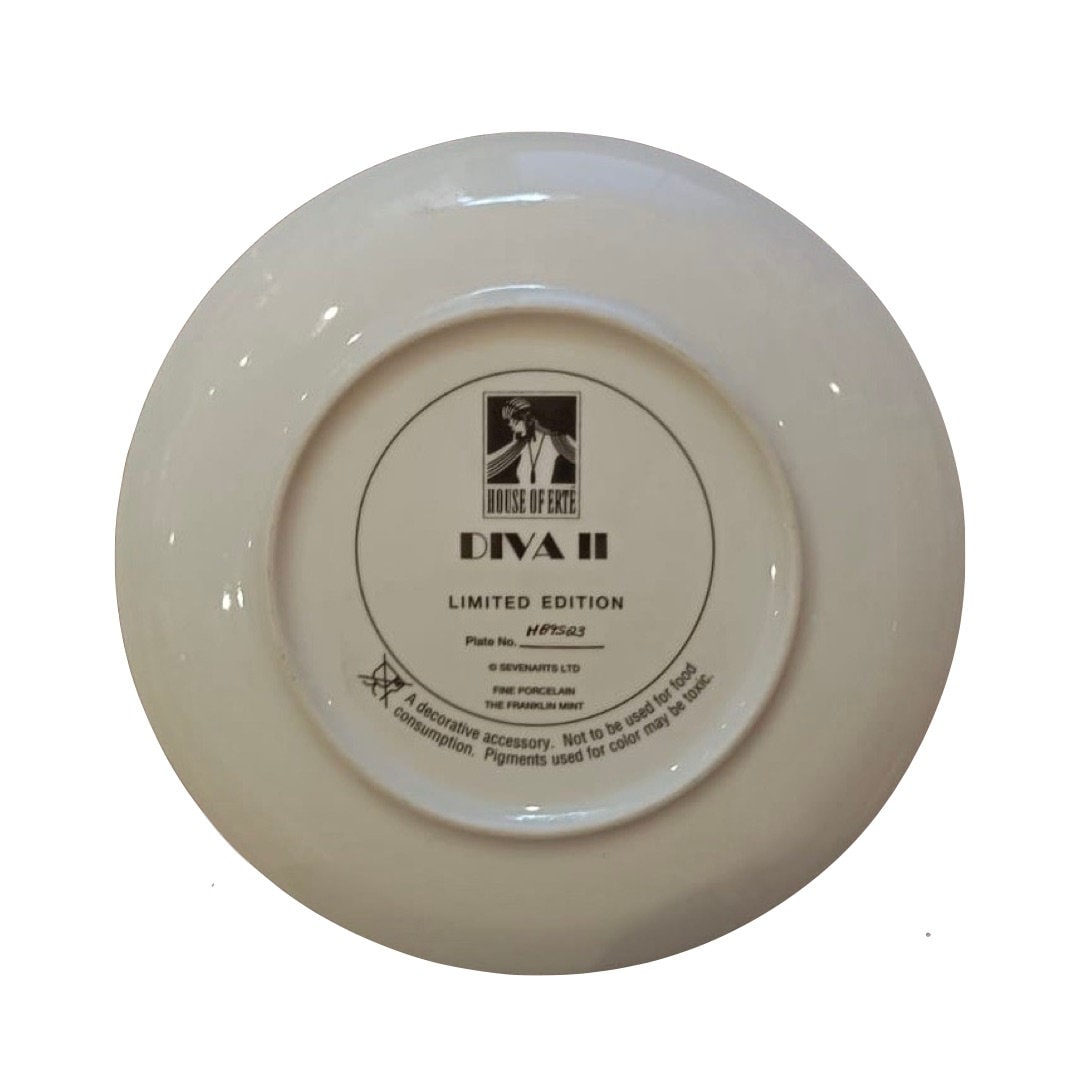 Erté Art Deco Diva II Limited Edition Fine Porcelain Plate. House of ...