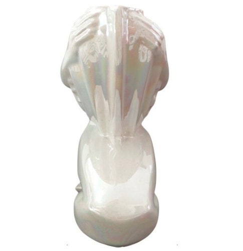 Vintage Art Deco Pearlescent White Sunset Mermaid Lamp by Maggie Fisher ...