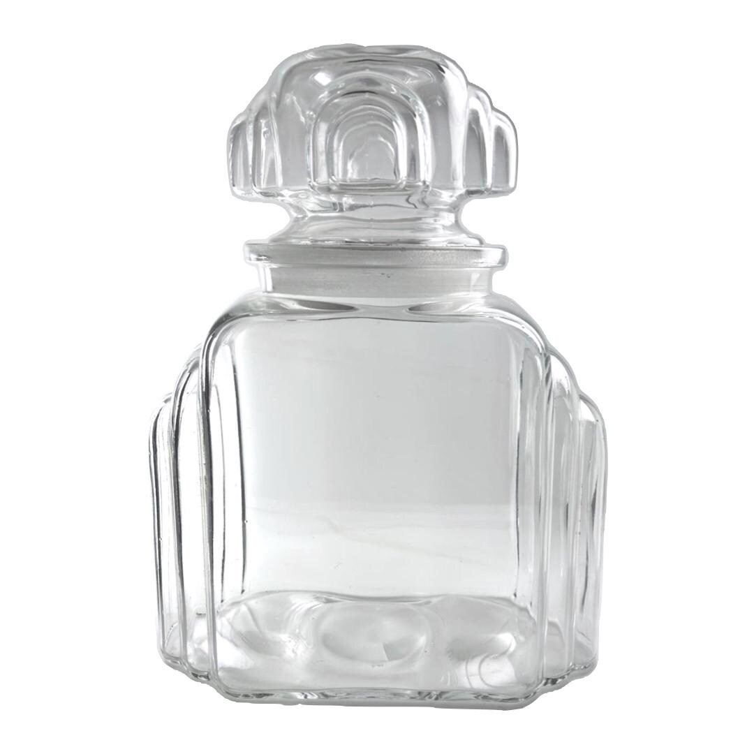 Vintage Clear Glassart Deco Canister Jar Circa 1930's - Etsy