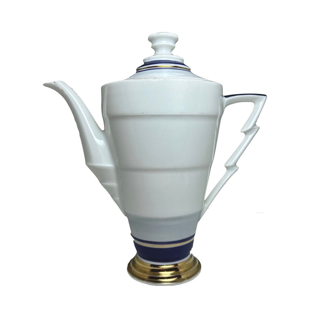 1930s Art Deco Porcelain German Coffee Pot. - Etsy