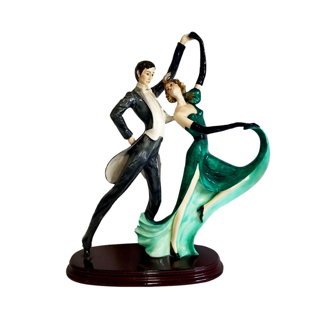 1930s Art Deco Dancing Couple Sculpture by A. Santini. - Etsy UK