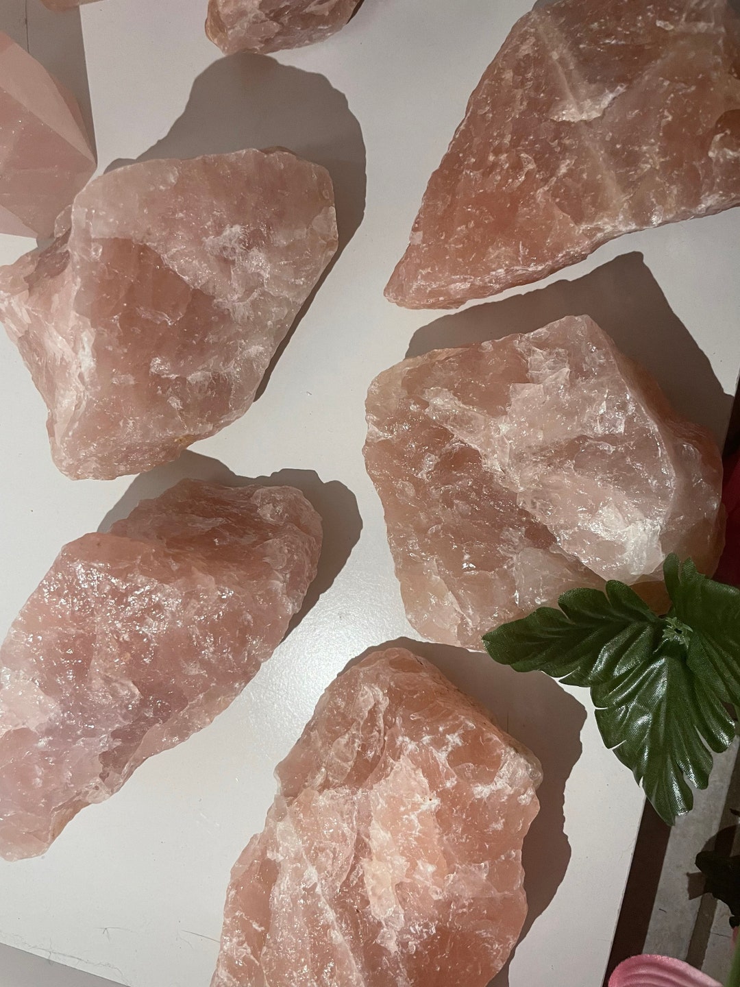 Raw Polished Rose Quartz Chunks Large - Etsy