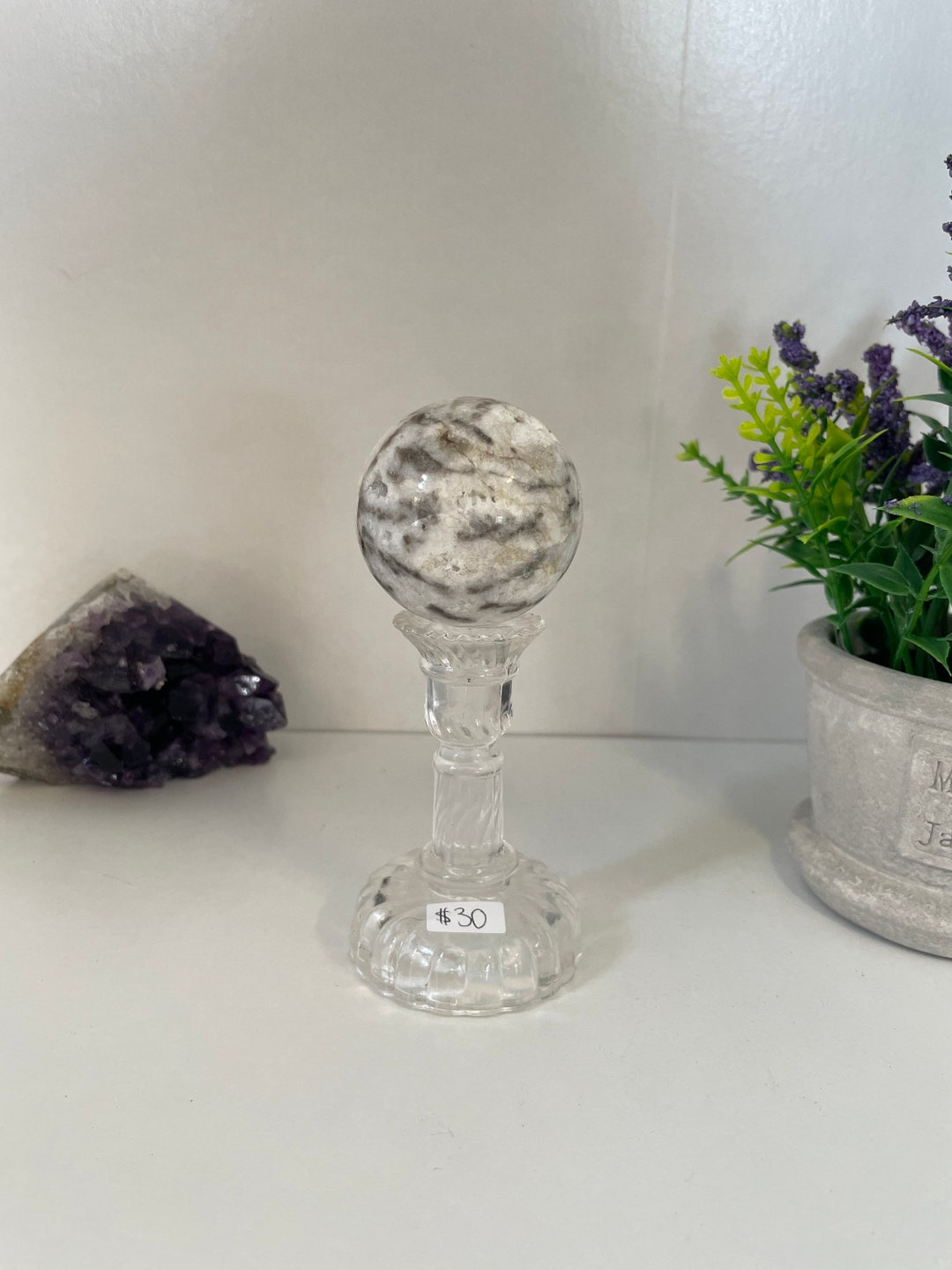 Dendritic Sphere With Stand - Etsy