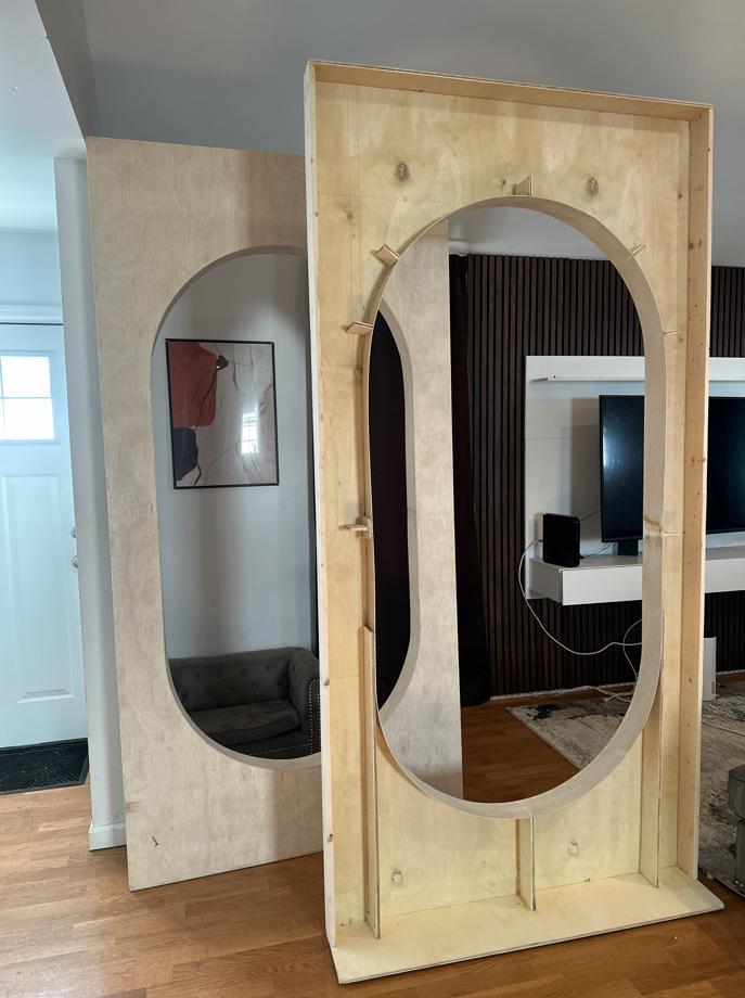 NYC Pick Up- 3D Oval Wood Wall: 3D Oval Party Backdrop Wall | Wooden ...