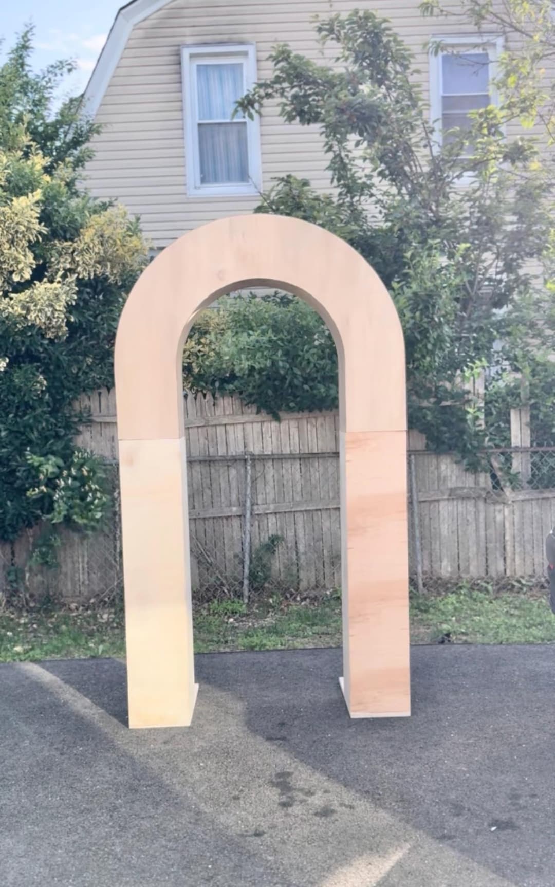 Handmade Plywood Arch Backdrop: Unpainted Wedding Photo Prop - Local ...