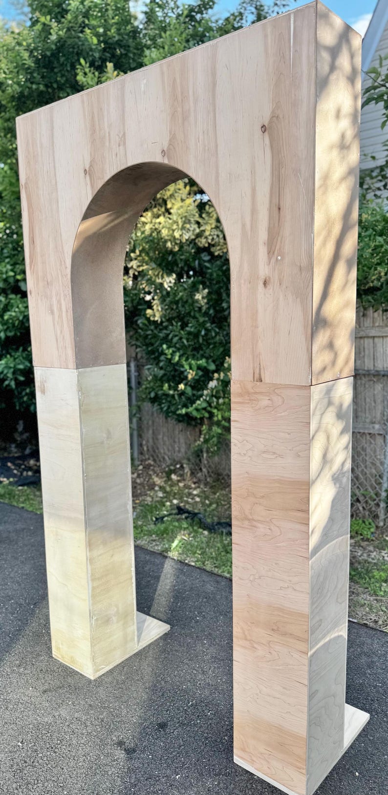 Handmade 3D Square Wood Arch Foldable Backdrop: Wedding Photo Prop ...