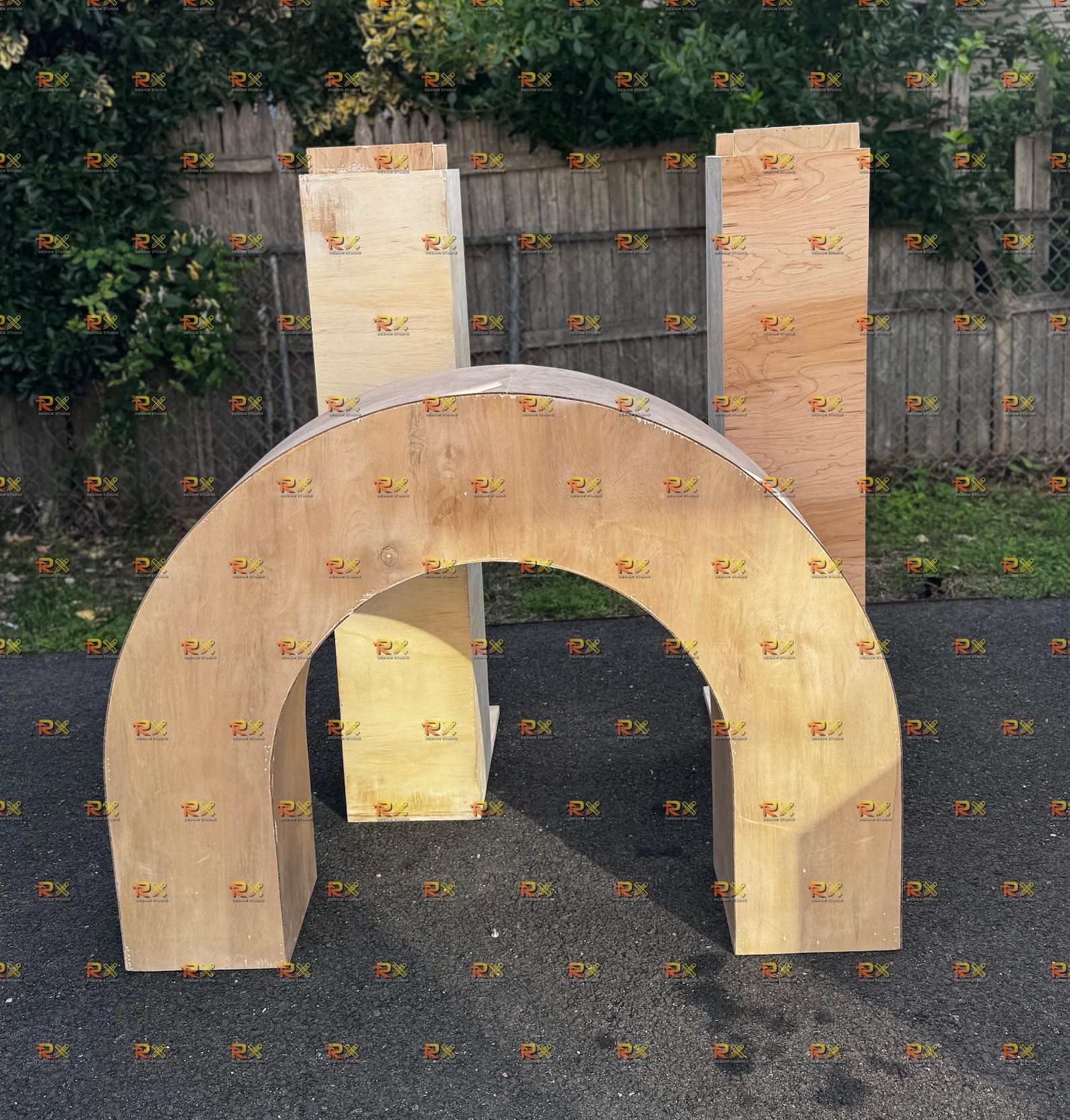 Handmade Plywood Arch Backdrop: Unpainted Wedding Photo Prop - Local ...
