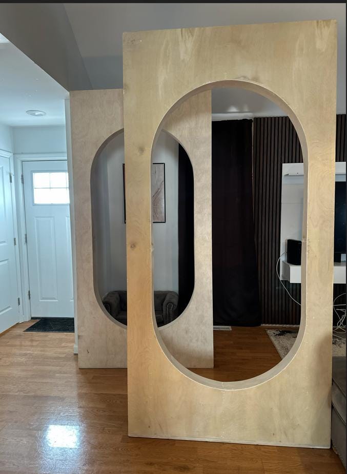 NYC Pick Up- 3D Oval Wood Wall: 3D Oval Party Backdrop Wall | Wooden ...