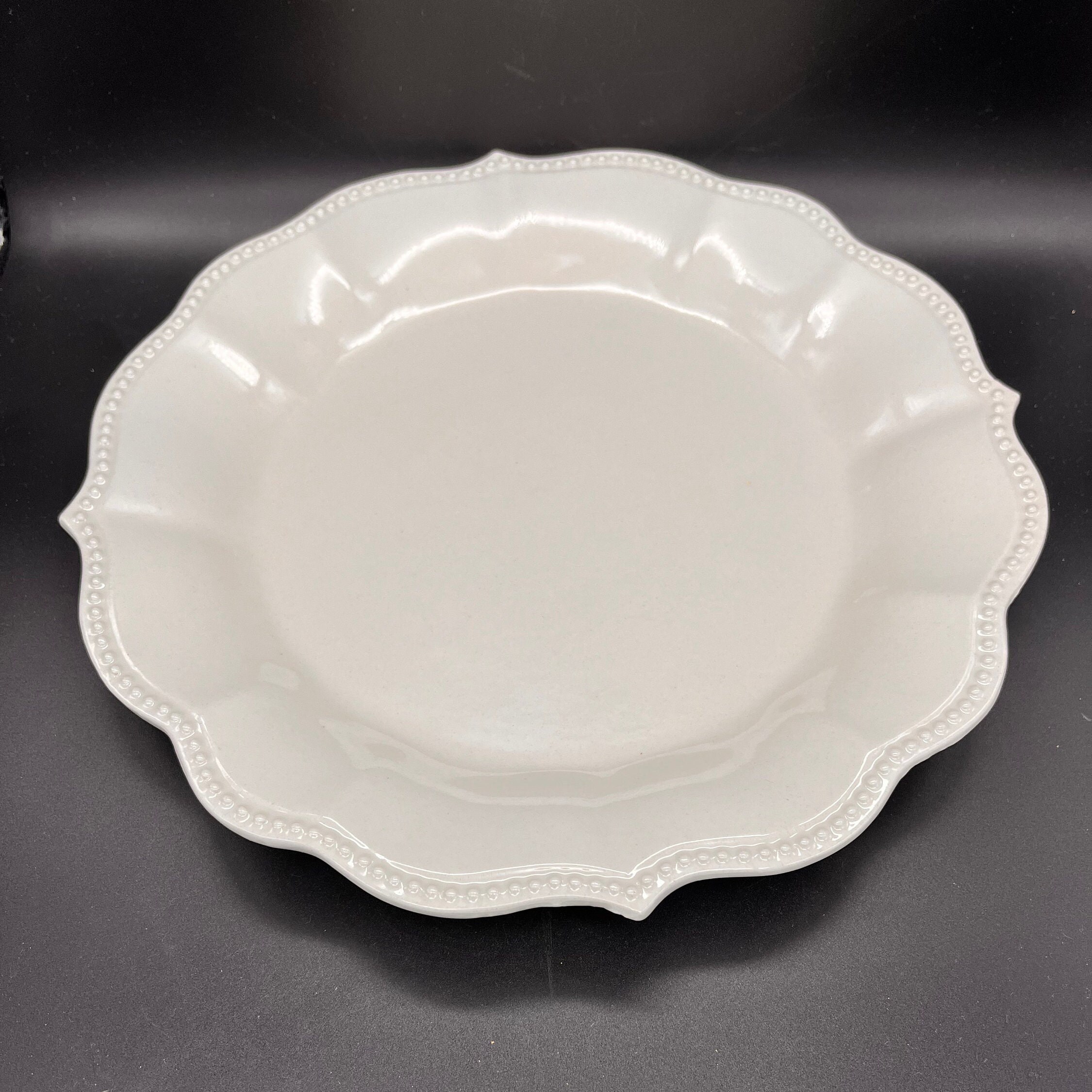The Pioneer Woman Stoneware Paige-linen Pattern / 12 Dinner Plates / 12 ...