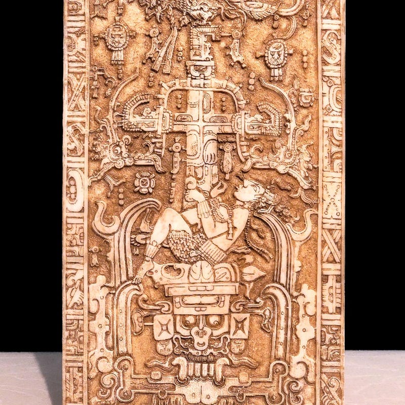Escultura maya pakal - Etsy España