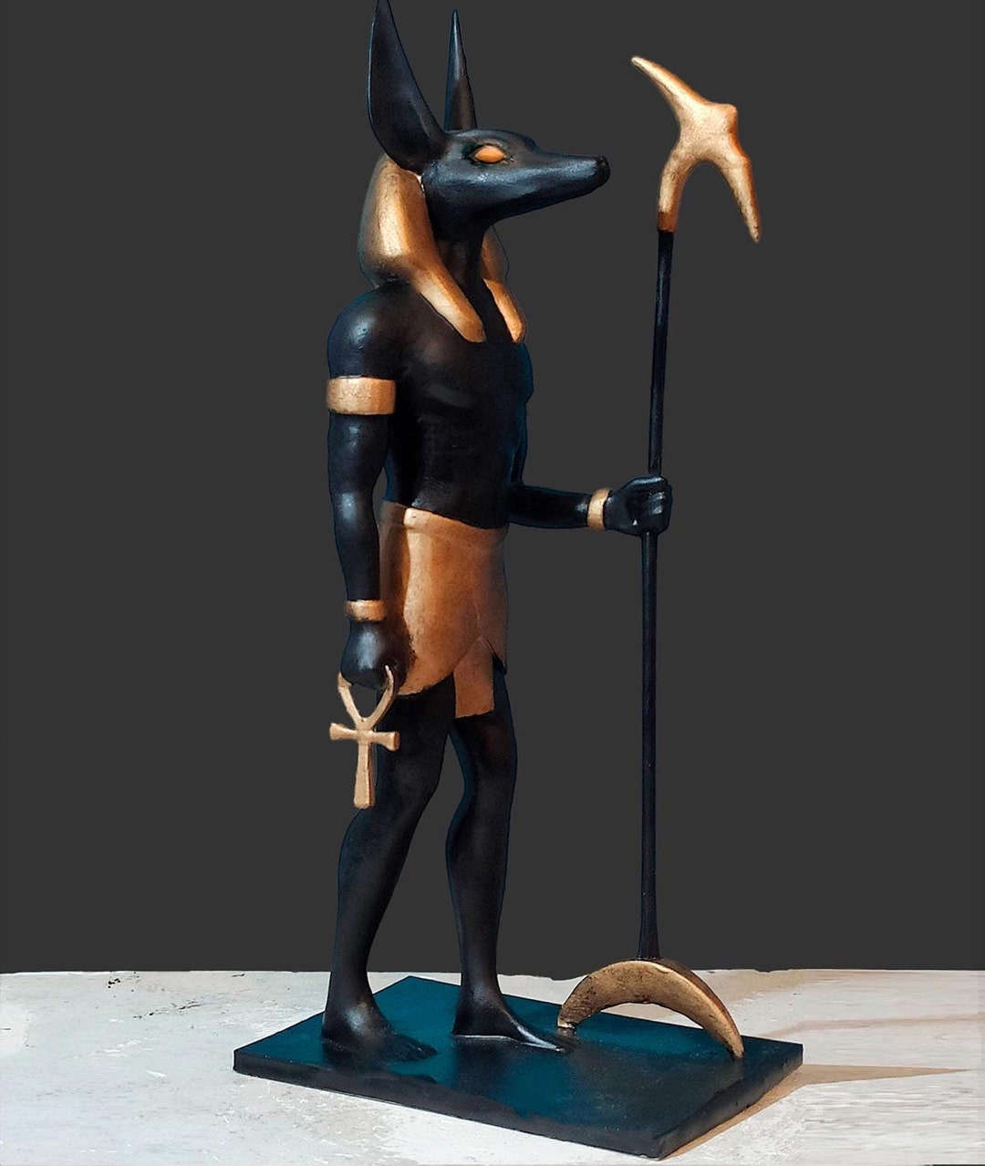 Anubis Statue at the British Museum in London. 332–30 B.C. Exact ...