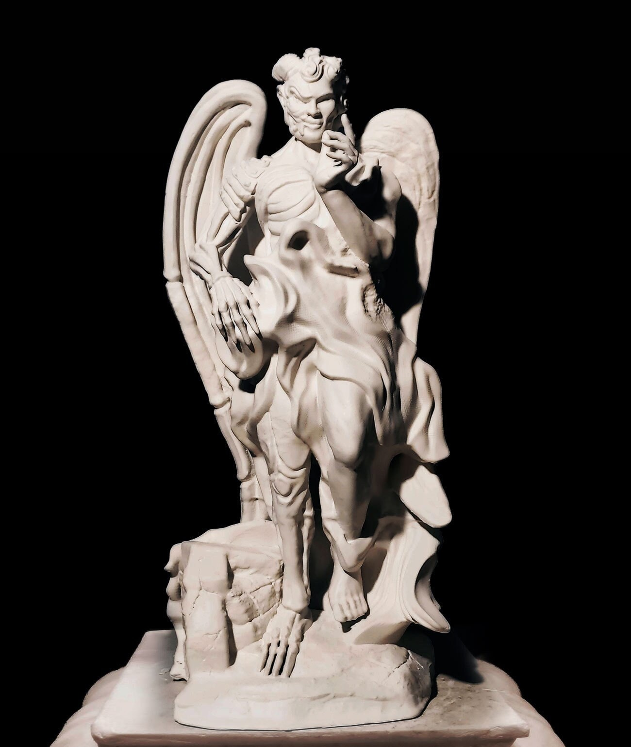 Half Angel Half Demon Statue