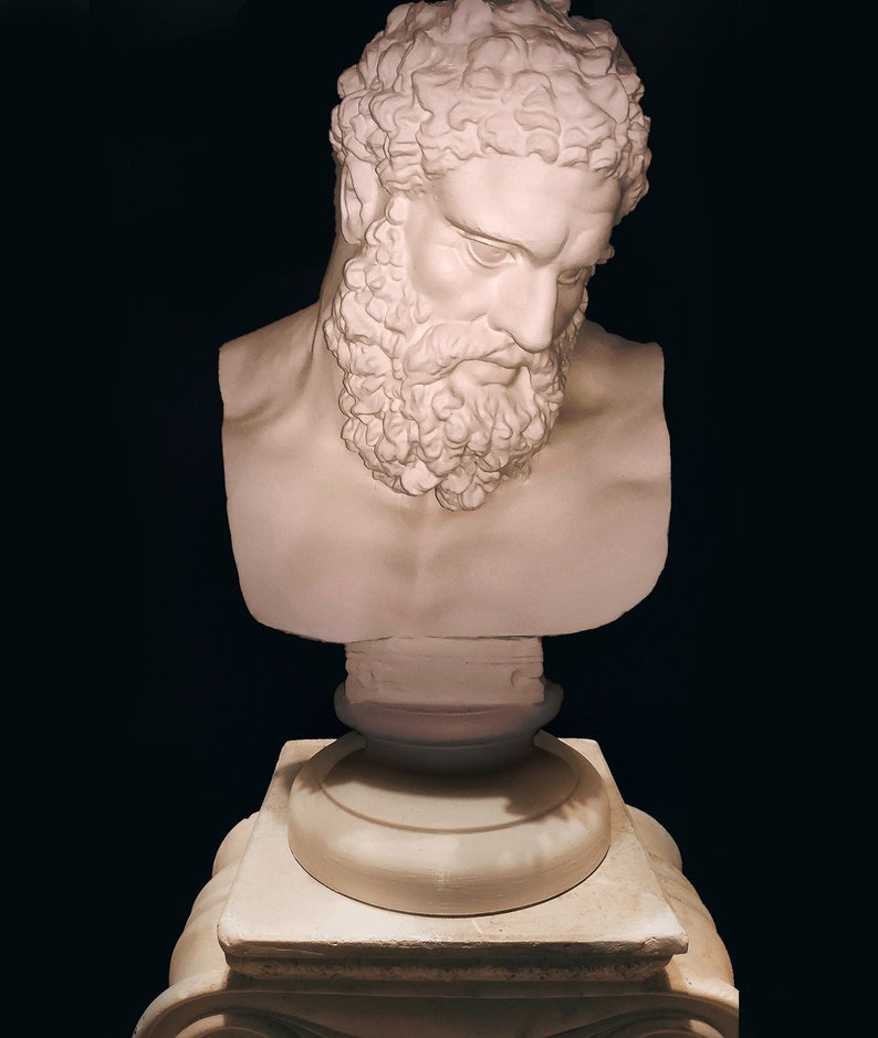 Bust of the Farnese Hercules – Classical Greek Hero Sculpture | Famous ...