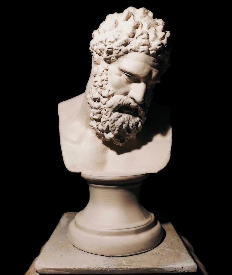Bust of the Farnese Hercules 45cm. Exact Replica - Etsy