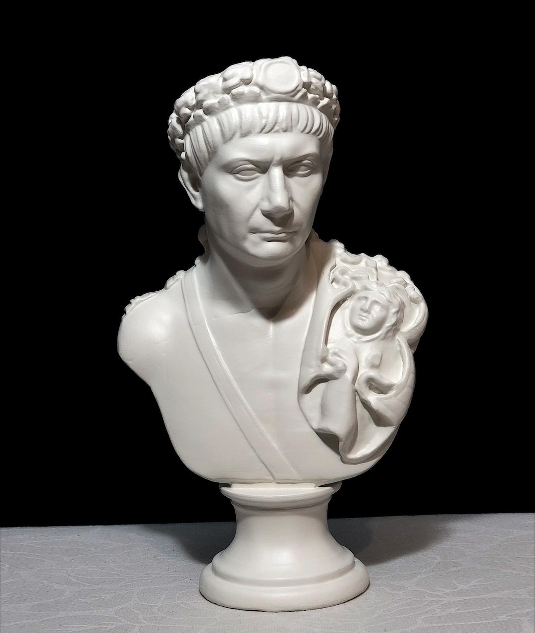 Roman Emperor Trajan Bust – Authentic Resin Replica, Detailed ...