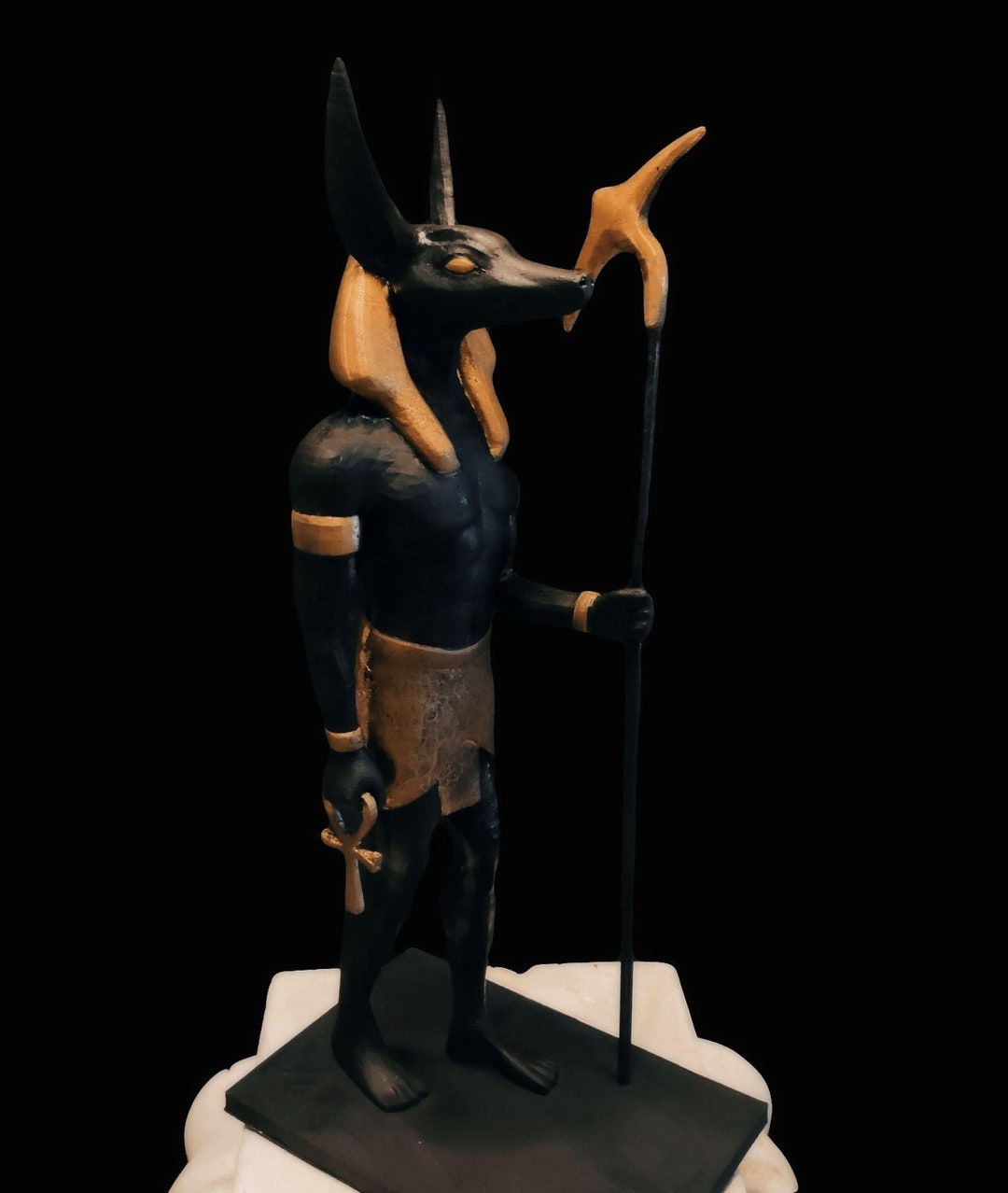Anubis Statue at the British Museum in London. 33230 B.C. Exact Replica ...