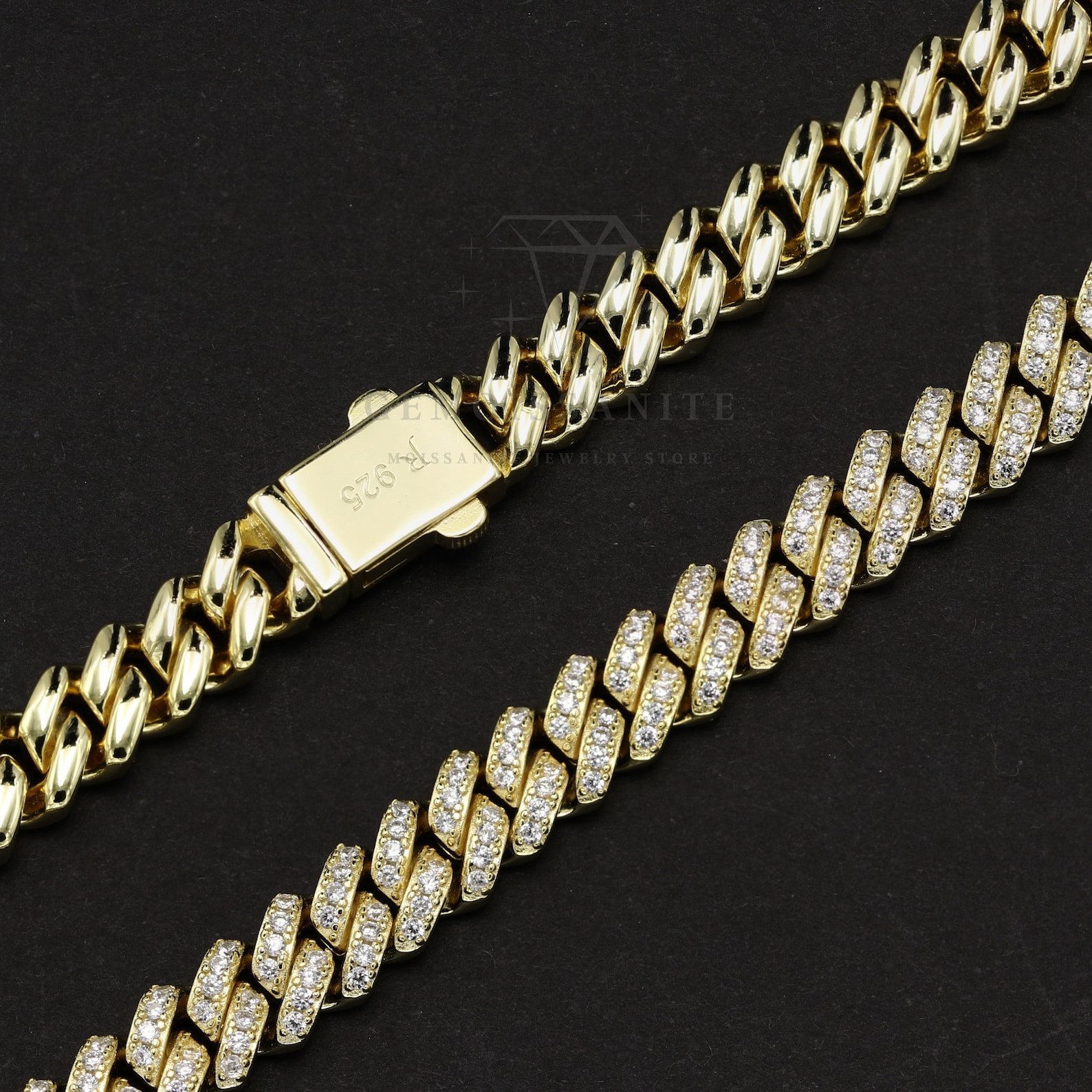 Final Sale 8mm Monaco Cuban Link Chain in 925 Sterling Silver - Etsy