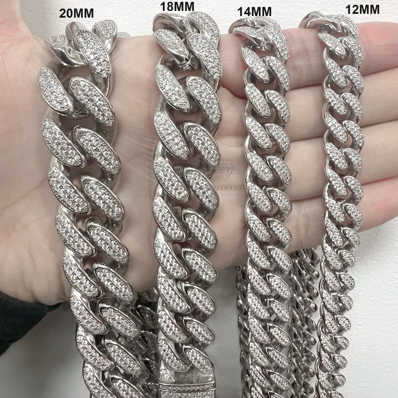 Final Iced-out 18mm Miami Cuban Link CZ Chain – 925 Sterling Silver - Etsy