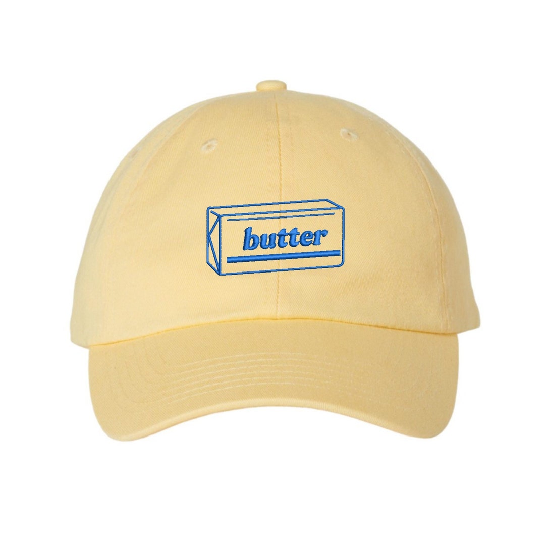 Embroidered Butter Stick Cap, Funny Basic Hat, Funny Baking Foodie Hat ...