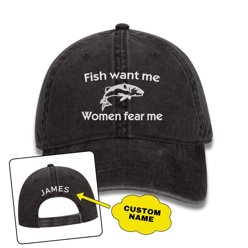 Fish Fear Me Cap Hat - Etsy