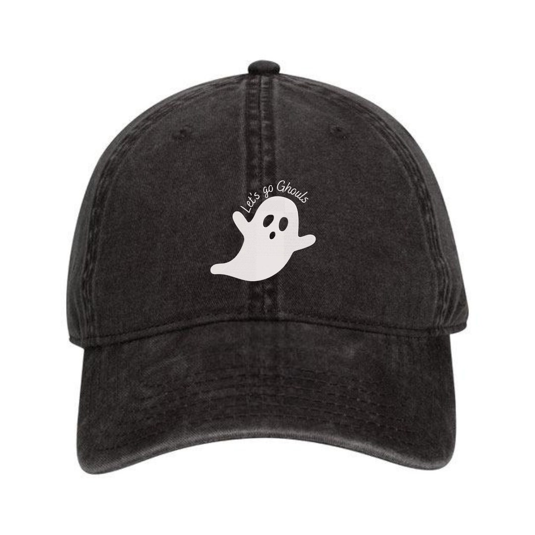 Embroidered Let's Go Ghouls Hat, Funny Ghost Hat, Halloween Hat, Funny ...