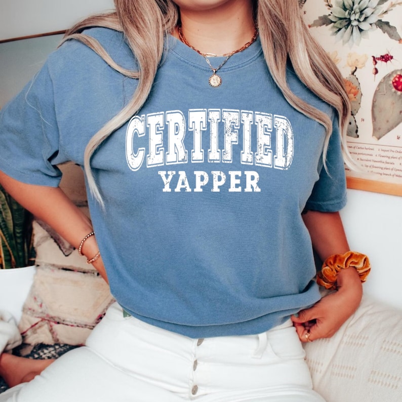 Certified Yapper Retro T-shirt, Sweatshirt, Hoodie, Funny Professional ...