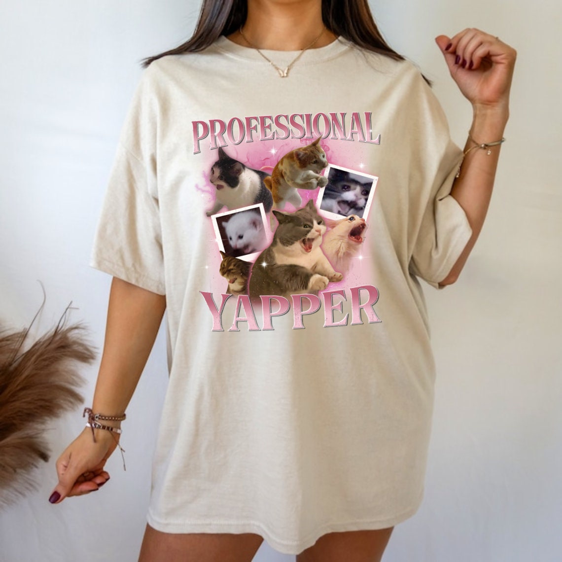 Professional Yapper Meme Cat T-shirt, Sweatshirt, Hoodie, Funny Cat ...