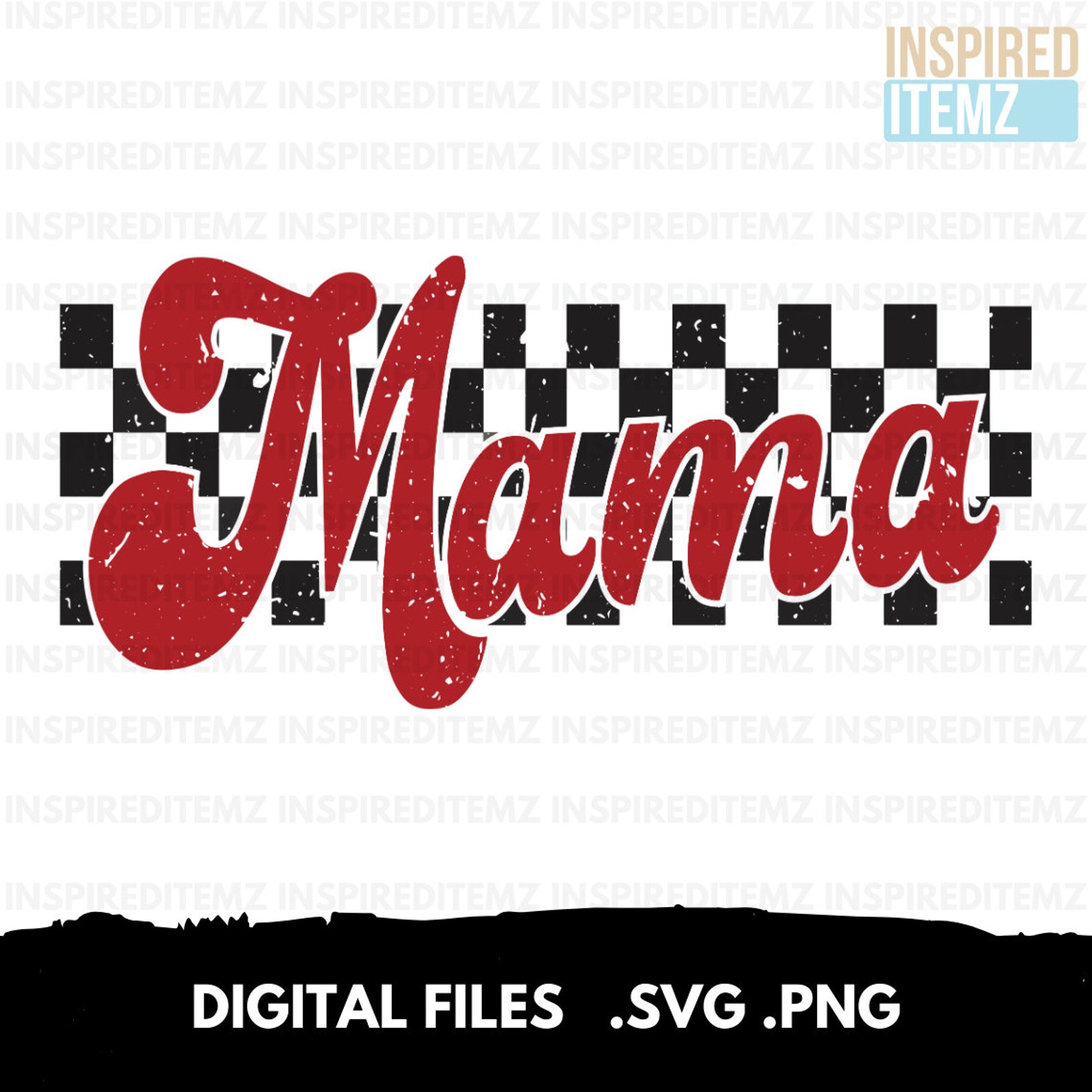 Retro Checkered Mama Svg Png, Mom Design, Trendy Mom Digital, Checkered ...