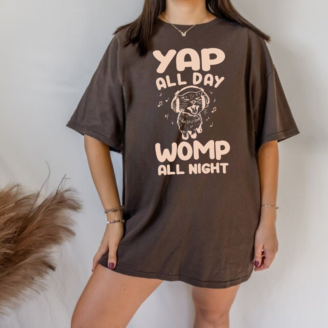 Yap All Day Womp All Night Cute Cat T-shirt, Sweatshirt, Hoodie, Funny ...