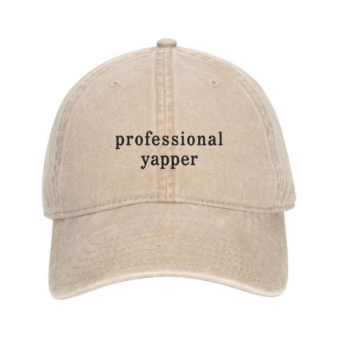 Embroidered Professional Yapper Hat, Funny Hat, Gift for Him, Vintage ...