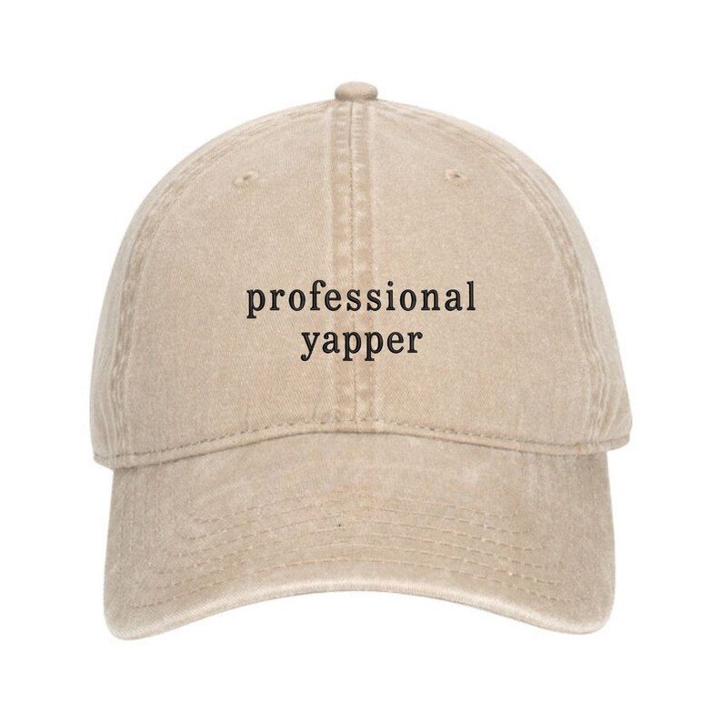 Embroidered Professional Yapper Hat, Funny Hat, Gift for Him, Vintage ...