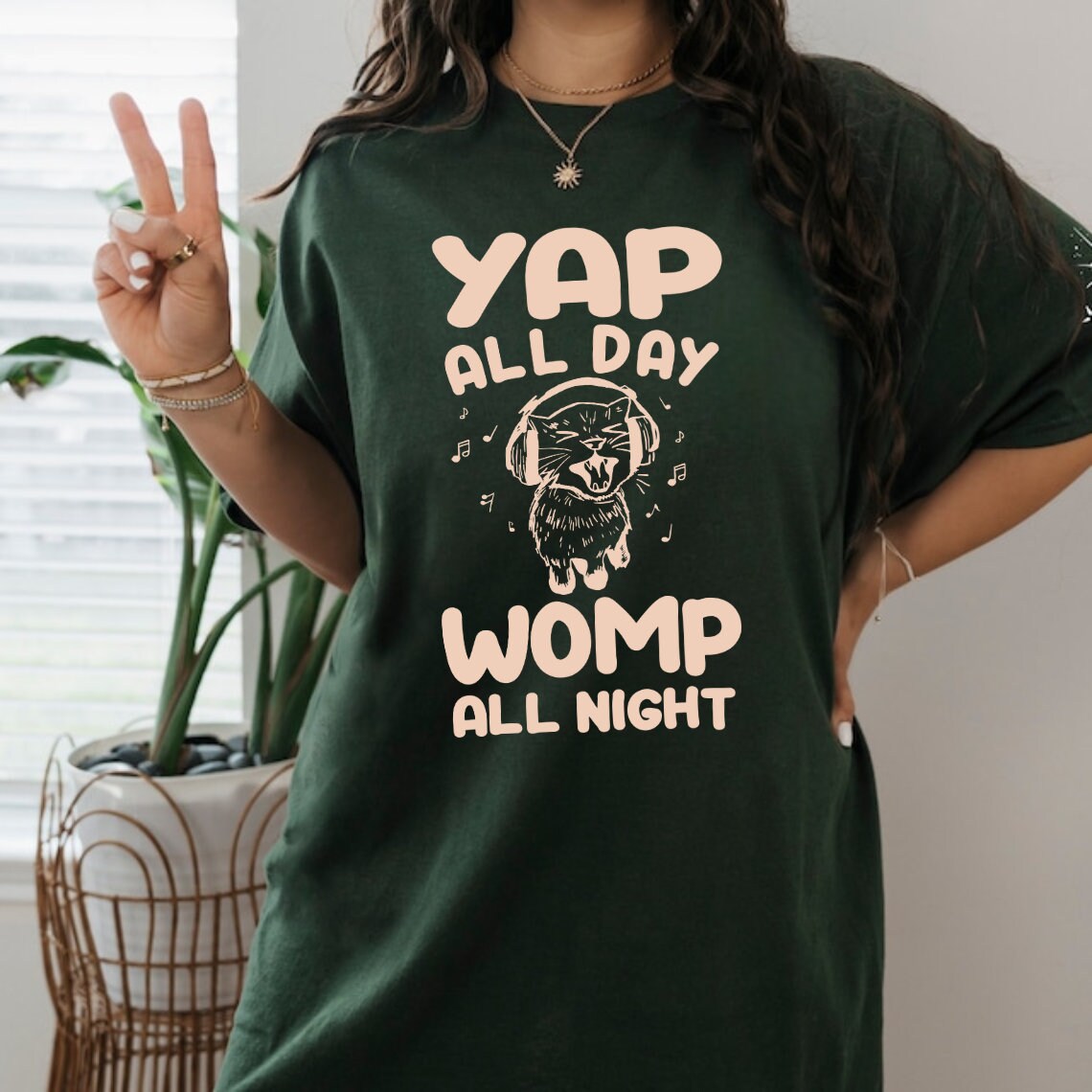 Yap All Day Womp All Night Cute Cat T-shirt, Sweatshirt, Hoodie, Funny ...