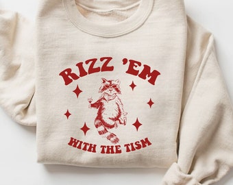 RIZZ Em With the TISM, Embroidered Hoodie - Etsy