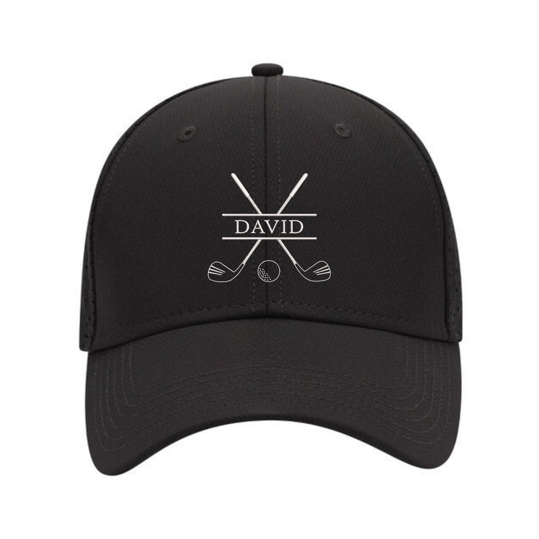 Embroidered Custom Name Golf Hat, Personalized Name Golf Cap, Golfing ...