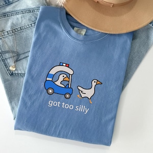 Embroidered Police Goose Comfort Shirt: Funny Meme Gift - Etsy