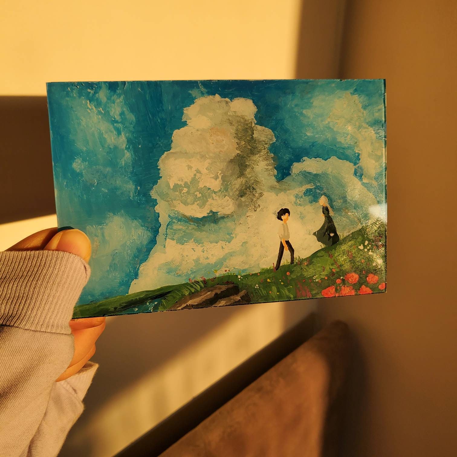 Studio Ghibli Small Glass Paintings Anime Gift Present Birthday Friends ...