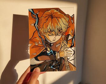 Demon Slayer Glass Painting - Etsy UK