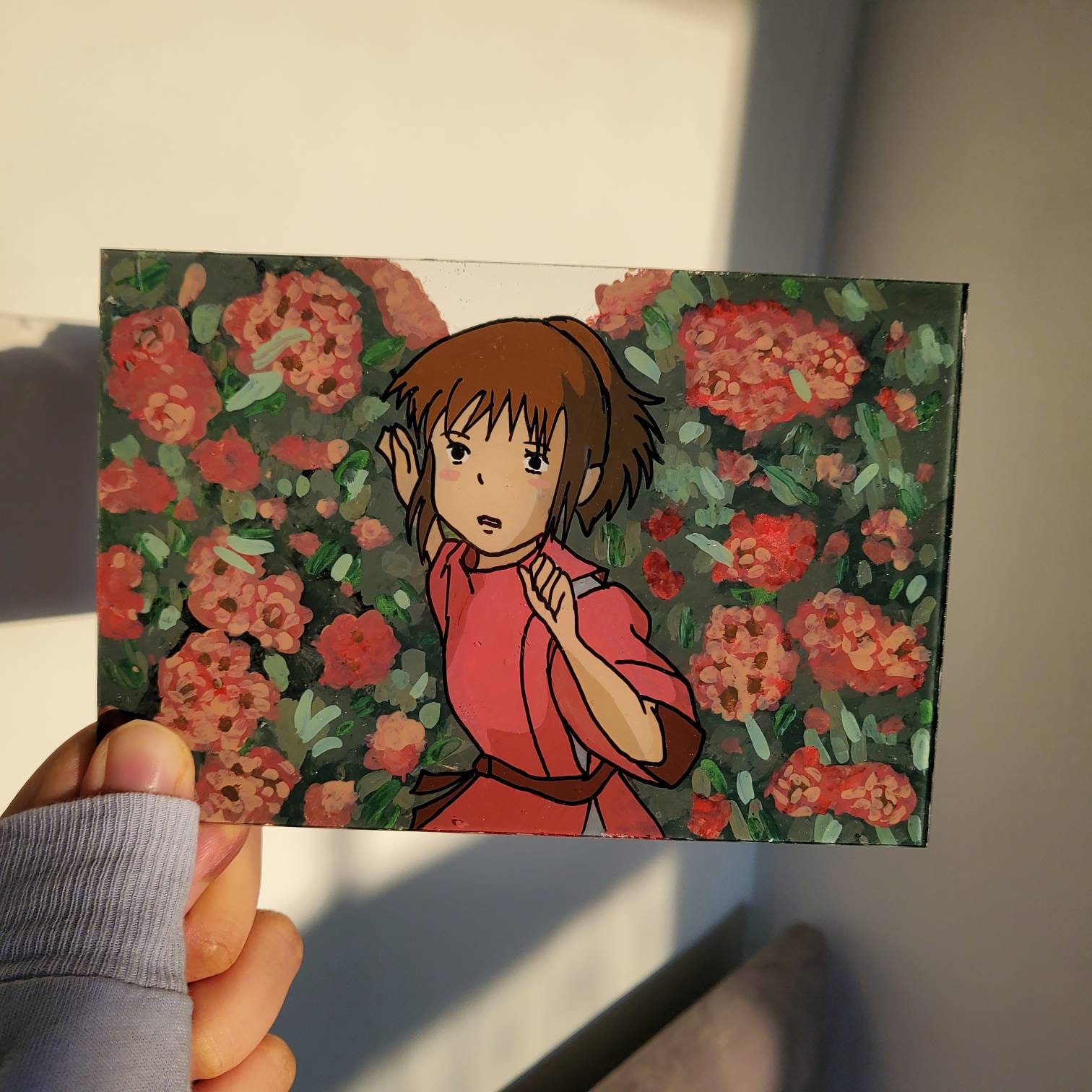 Studio Ghibli Small Glass Paintings Anime Gift Present Birthday Friends ...